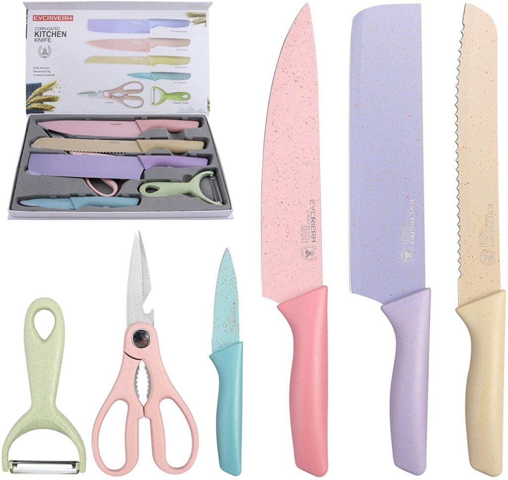 Corrugated 6 Pieces Kitchen Knife Set - Insta