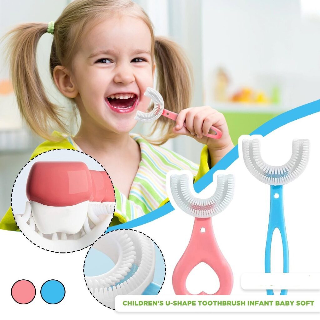 U Shaped Silicon Toothbrush for Kids and Toddlers - Insta